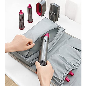 Ferbao Storage Bag for Dyson Airwrap Styler Accessories Hanging Travel Protective Case for HD01 HD03 Hair Dryer (Black)