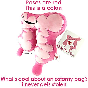I Heart Guts Colon Plush - You Move Me - 11" Colon Care Tips with Stuffed Toy