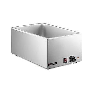 WILPREP Commercial Food Warmer, 12 x 20 Full Size Electric Countertop Food Warmer with 1200W Power, Stainless Steel Bain Marie Buffer Server for Parties Buffets Restaurants