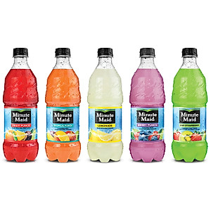 Min Maid Lemonade And Punch 8 Flavors Variety Pack, Lemonade And Fruit Drinks 20 Oz (Pack of 8)
