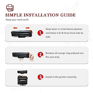 Toner Kingdom Compatible Toner-Cartridge Replacement for HP 78A CE278A 278A CE278AC 78 278 Toner Use for HP Laserjet Pro M1536dnf Laserjet Pro P1606dn M1536 P1566 P1560 P1606 Printer (Black, 4 Pack)