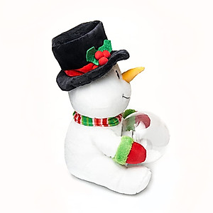 Cuddle Barn - Snowglobe Stormy | Animated Christmas Snowman with LED Light Stuffed Animal Plush Toy, Bops Around to Frosty The Snowman, 12 Inches