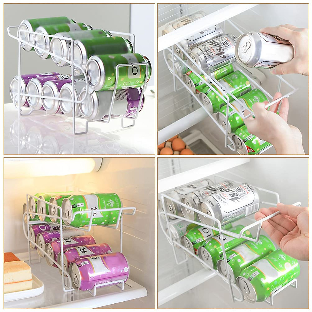 Cabilock 1pc Cola Storage Rack Vegetable Drawer White