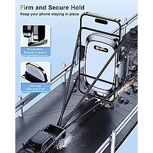 Humixx 【2022 Stable Nano Suction Cup】 Phone Mount for Car Universal Hands-Free Suction Cell Phone Holder for Car Dashboard Air Vent Car Phone Holder Mount for Samsung iPhone 13 14 Plus Pro Max