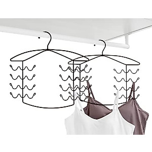 CAXXA 2 PK - Bronze Women's Bra Sport Tank Camisole Top Swim Suit Strap Dress Hanger Closet Organizer (2 Pack)