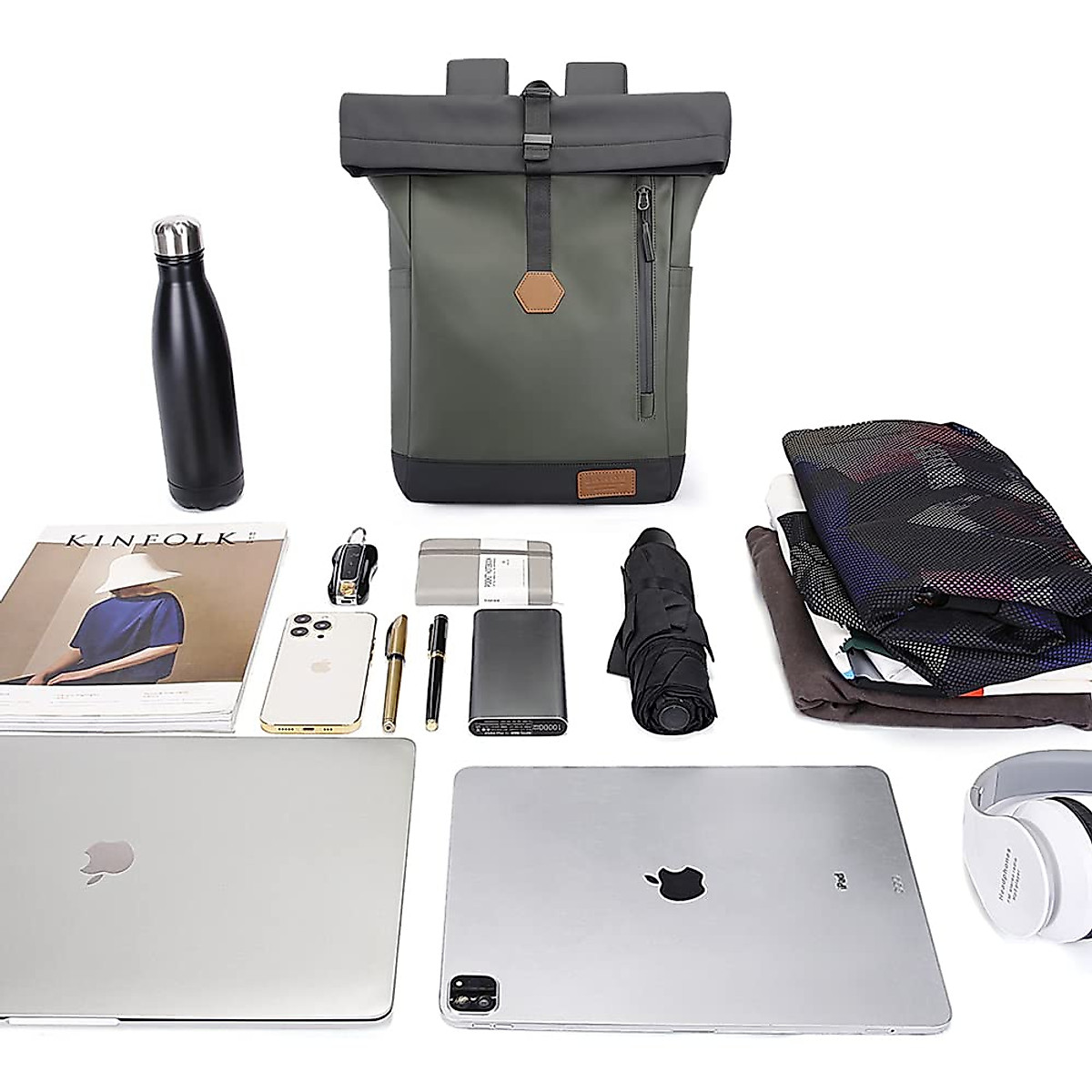 BANGE Bicycle Backpack for Men, Fashion Causal Backpacks Fits for 15.6Inch Laptop, Water Resistant College School Bookbag…