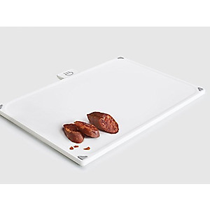 Joseph Joseph Index Plastic Cutting Board Set with Storage Case Color-Coded Dishwasher-Safe Non-Slip, Large, Silver (60134)