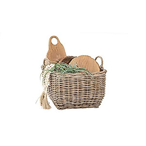 Kouboo Kobo Wicker Basket, Gray-Brown