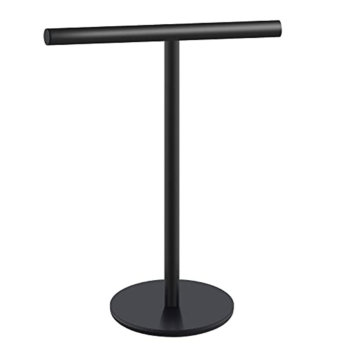 Mutclord T-Shape Hand Towel Holder - Free Standing Hand Towel Rack for Bathroom or Kitchen Countertops, with SUS304 Stainless Steel Matte Black Finish, Minimalist Style