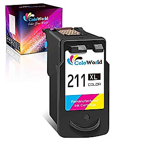 ColoWorld Remanufactured CL-211XL Color Ink Cartridge Replacement for Canon 211XL to Use with Pixma MX410 MX350 MP250 MP240 iP2700 MP495 MX330 MX340 MP280 MP480 MP490 iP2702 MP270 MP499 MX360 Printer
