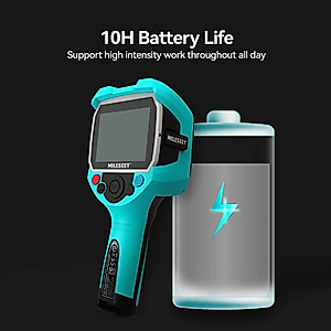 Thermal Imaging Camera, MILESEEY Handheld Dual Camera Infrared Thermal Imager, 3.5 Inch LCD Display IP65 Waterproof Rechargeable 6 Palettes Thermal Camera with Auto Track Cold and Hot Spots Function