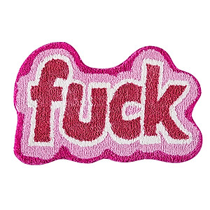 RoomTalks Funny Cute Pink Bathroom Rugs Bath Mat Non Slip Washable 2x3 Small Rugs for Bedroom Dorm Kitchen Trendy Fun Funky Cool Aesthetic Bedside Accent Rug