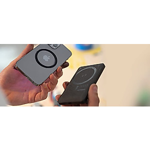 mophie Snap+ Juice Pack Mini w/Wallet - Wireless Portable Magnetic Charger with 5000 mAh Internal Battery, Compatible with MagSafe & Qi-Enabled Smartphones, Works with Apple, Samsung, and Google