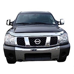 Auto Ventshade [AVS] Hood/Bug Shield for 2005 - 2015 Nissan Armada , 2004 - 2015 Nissan Titan | Medium Profile - Chrome, 1 pc. | 680402