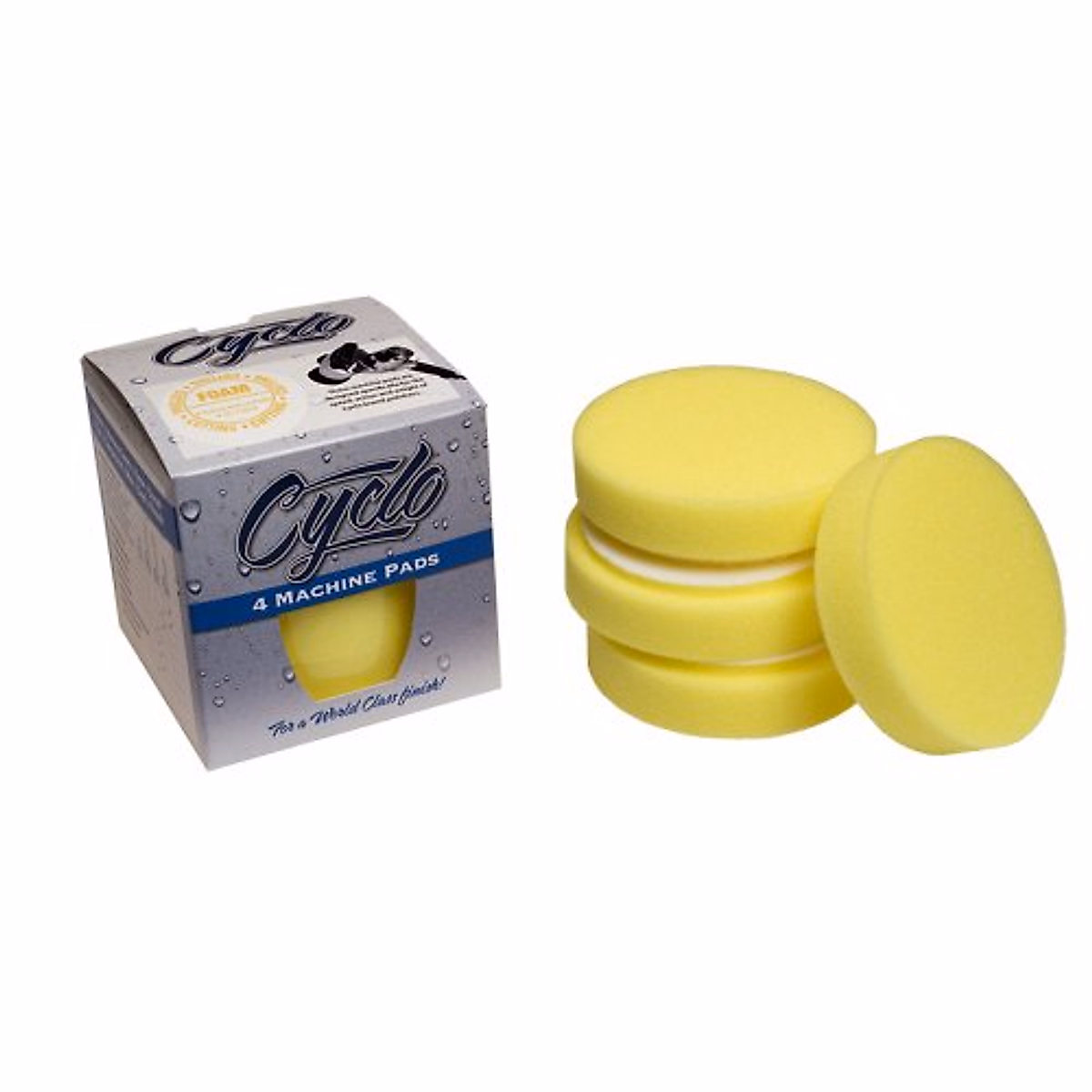 Cyclo (72-135x4-4PK) Yellow Fine Foam Cutting Pad with Loop, (Pack of 4)