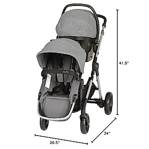Evenflo Pivot Xpand Modular Travel System with SafeMax Infant Car Seat