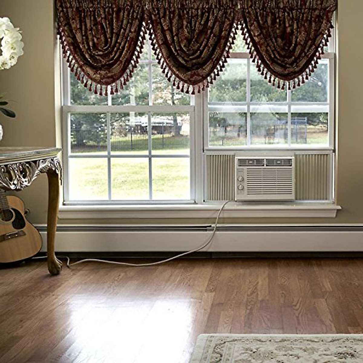 Emerson Quiet Kool 5,000 BTU 115V Window Air Conditioner & Dehumidifier with Mechanical Rotary Controls, AC Unit for Apartment, Dorm Room, Bathroom Small Rooms up to 150 Sq. Ft. in White