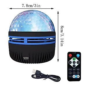 1pc Starry Projector Light With 7 Color Patterns &Remote Control,Multifunctional Polar ProjectorNight Light For Bedroom Atmosphere