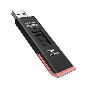 TEAMGROUP T-Force Spark LED 1TB USB 3.2 Gen 2 USB Flash Drive, Ultra-Fast Read/Write speeds of 1000/800 MB/s External Storage Thumb Drive Memory Stick TSPARKLED31TBB01