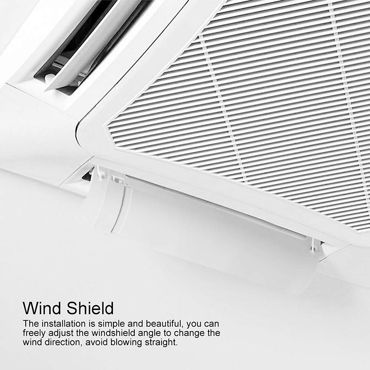 Air Conditioner Deflector, Air Conditioner Wind Anti Direct Deflector Baffle Air Conditioner Deflector Retractable (white)