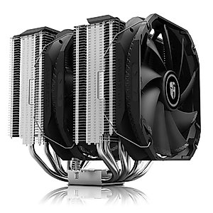 DeepCool ASSASSIN III CPU Air Cooler 280w TDP 7 Nickel Plated Copper Heatpipes Dual-Tower CPU Cooler 140mm Dual-Fan PWM 1400RPM with 90.37CFM Airflow for AMD AM4/AM5 Intel LGA 1700/1200/1151/1150/1155