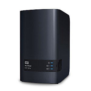 WD 24TB My Cloud EX2 Ultra 2-Bay NAS, Network Attached Storage, RAID, Backup, Streaming, Media Server - WDBVBZ0240JCH-NESN