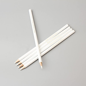 12 PCS Sewing Marking Pencils Water Soluble Tailor's Chalk for Fabric Clothing Cutting Wood-cased Pencil(White)