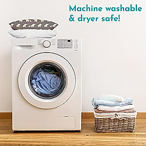 Toddler Pillow with Toddler Pillowcase - Soft Hypoallergenic - Best Pillow for Kids! Better Neck Support and Sleeping! Better Naps in Bed, a Crib, or at School! Makes Travel Comfier! (Elephant Gray)