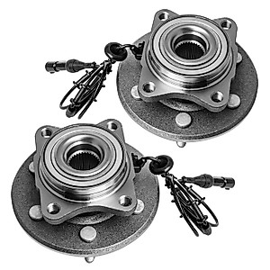 TUCAREST 541001 x2 Rear Wheel Bearing and Hub Assembly Compatible with 2003 2004 2005 2006 Fo-rd Expedition, 2003-2006 Li-ncoln Navigator [6-Stud Hub W/ABS]