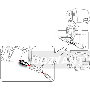 DOZYANT 12 FT RV Propane Quick Connect Hose, RV Quick Connect Propane Hose, Quick Disconnect Propane Hose Extension - 1/4 Inch Safety Shutoff Valve & Male Full Flow Plug for LP Gas Low Pressure System