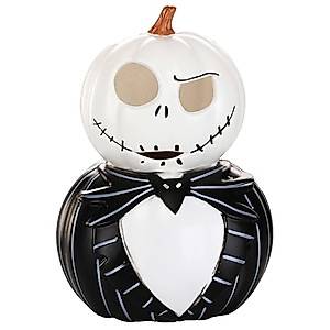 Seasons 8.25" Jack Skeleton Light Up Pumpkin Halloween Decoration, Standard