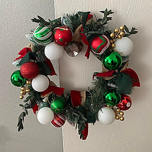 Wire Wreath Frame, ZEONHAK 20 Pack 10 Inches Round Metal Wreath Frame, Wire Wreath Rings for Wedding, Holidays, Home Party Garden Decorations, Valentines, Dark Green