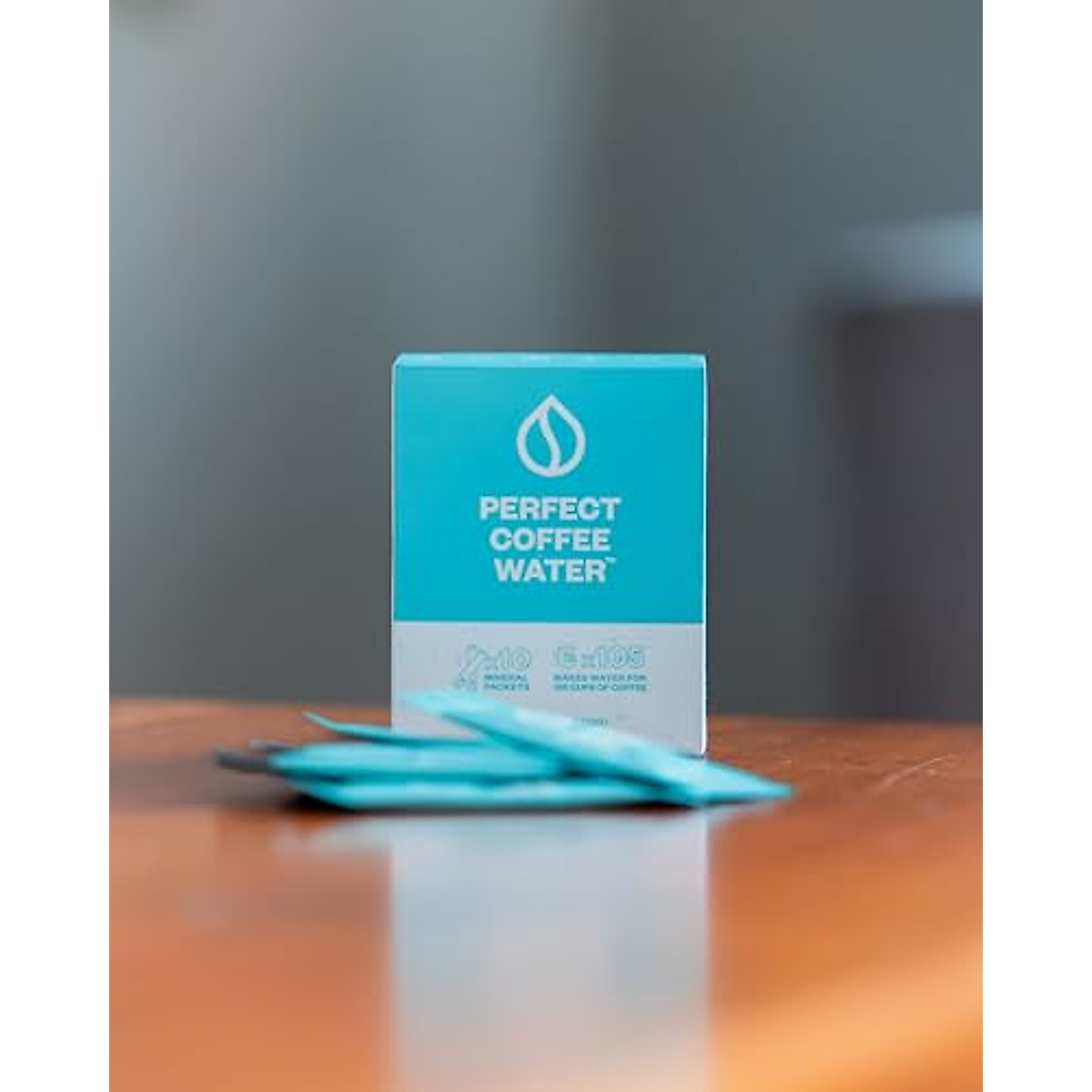 Perfect Coffee Water™ Minerals for Creating The Best Water to Brew Coffee, Optimize Your Coffee Brewing, Brew Better, not Bitter, Coffee. (10, 1 Gallon/4 Liter Stick Packets)