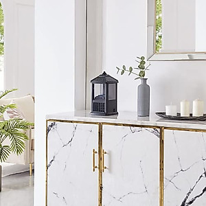 Portable Little Small Electric Fireplaces Space Heaters for Indoor Use Freestanding Bedroom Mini Electric Space Fireplace Heaters Stove with Flame Thermostat Timer Remote Control Overheat Protection