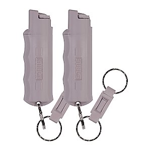 SABRE Pepper Spray, Maximum Police Strength OC Spray, Quick Release Keychain for Easy Carry and Fast Access, Finger Grip for More Accurate and Faster Aim, 0.54 fl oz, Secure and Easy to Use Safety