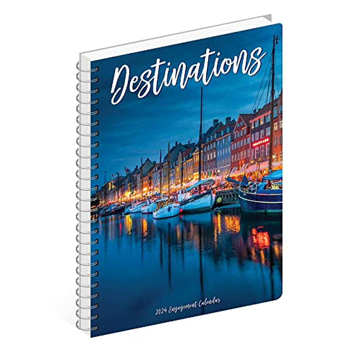 Willow Creek Press Destinations Softcover Weekly Planner 2024 Spiral-Bound Engagement Calendar (6.5" x 8.5")