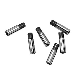 6 Packs 1/4" To 1/8" Collet Adapter for CNC Lathe Router Cutter Milling Bit Collet Reducer