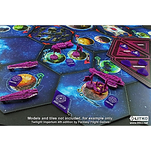 Command & Control Token Set | Compatible with Twilight Imperium 4th Edition | Set of 33 (Purple)