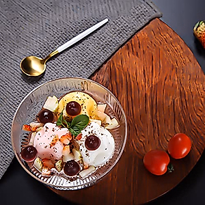 Montex 6 Pcs Ribbed Coupe Glasses, 7.5 oz Classic Vintage Cocktail Galssware, Pefect for Cocktail, Champagne and Gift