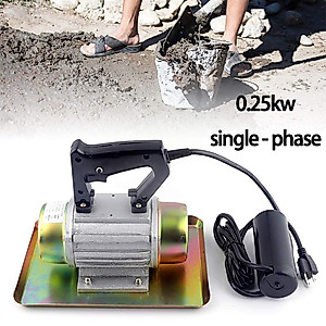 Concrete Vibrator Hand-held Concrete Cement Vibrating Machine 110V 250W Portable Concrete Flat Plate Trowel
