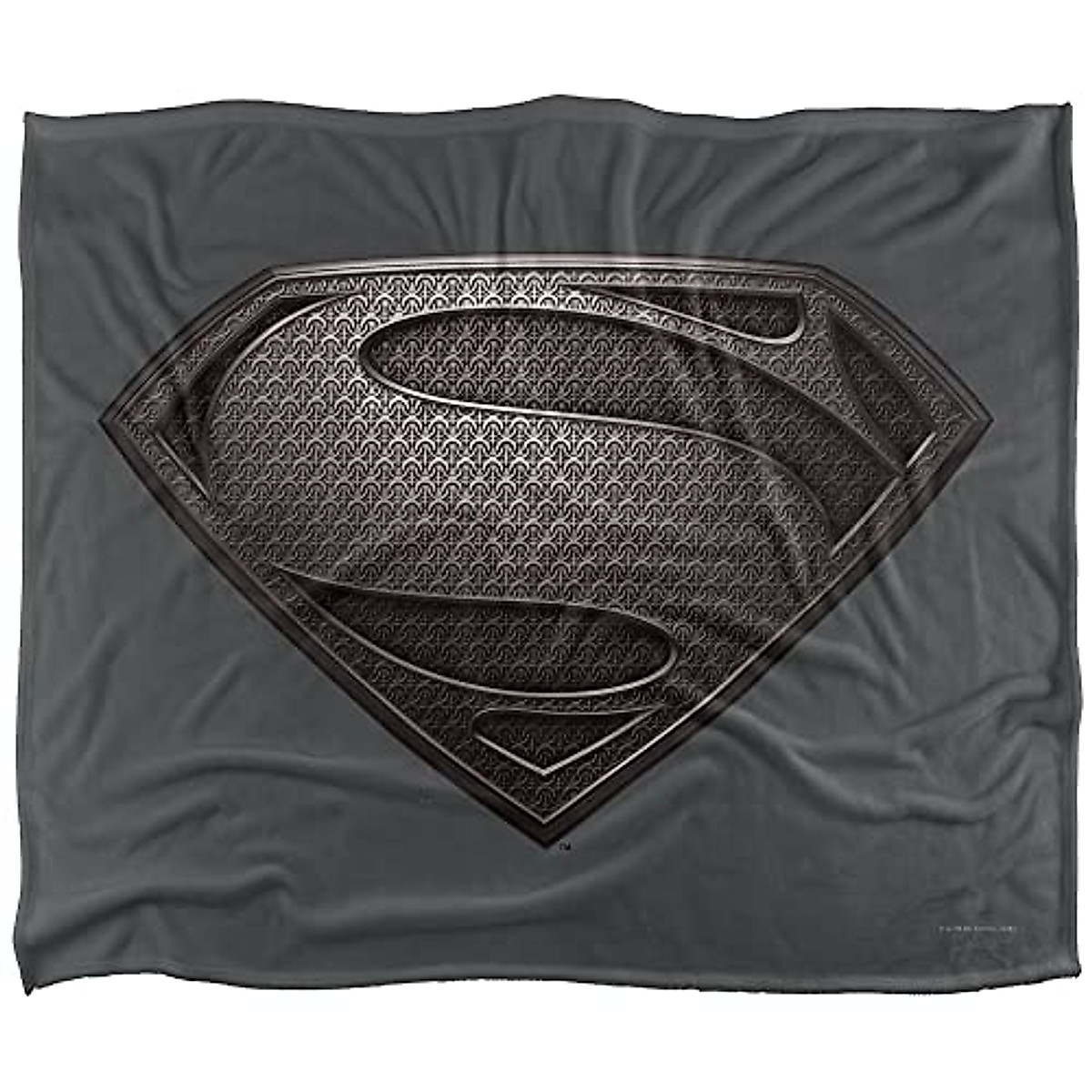 Superman Man of Steel Desaturated Officially Licensed Silky Touch Super Soft Throw Blanket 50" x 60"