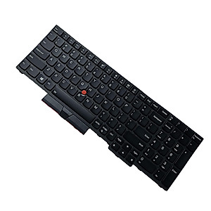 Tiugochr Laptop Replacement US Layout with Backlight with Pointing Keyboard for Lenovo ThinkPad E580 E585 E590 E595 T580 T590 L580 L590 P52 P72 P53 P53S P73 01YP640 01N729 01YP560 PK131672B00 01YP680