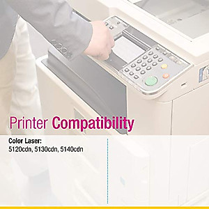 CS Compatible Toner Cartridge Replacement for Dell 5130CDN 330-5846 Black Color Laser 5120cdn 5130cdn 5140cdn Toner Cartridge 2 Black Set