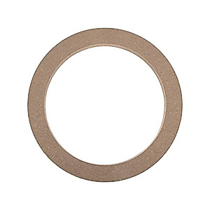 X AUTOHAUX 4 Pcs 6.5" Universal Wooden Car Speaker Subwoofer Mounting Spacer Rings Adapter Bracket Holder Plate