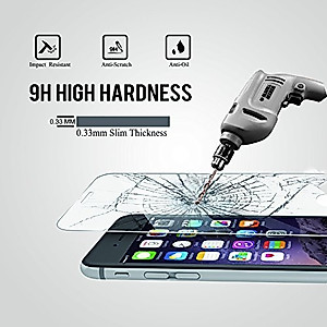 [2 Pack] Tempered Glass Screen Protector, for Texas Instruments TI-84 Plus Ce Graphing Calculator [9H Hardness] 0.33 mm Thick, Impact and Scratch Protection