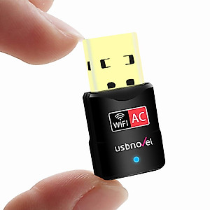 AC600Mbps Dual Band Wireless Network Adapter, 5G/2.4G WiFi Adapter for Desktop PC Laptop Supports Windows11/10/8/8.1/7/Vista/XP, Mac OS 10.9-10.15