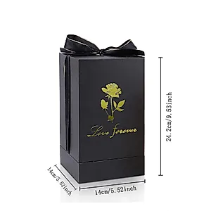 Birthday Gifts for Mom Women Sister Grandma Mom Wife,Flowers Rose Gifts for Mom from Daughter,Glass Flowers Light Up Rose Gifts for Mom Blue