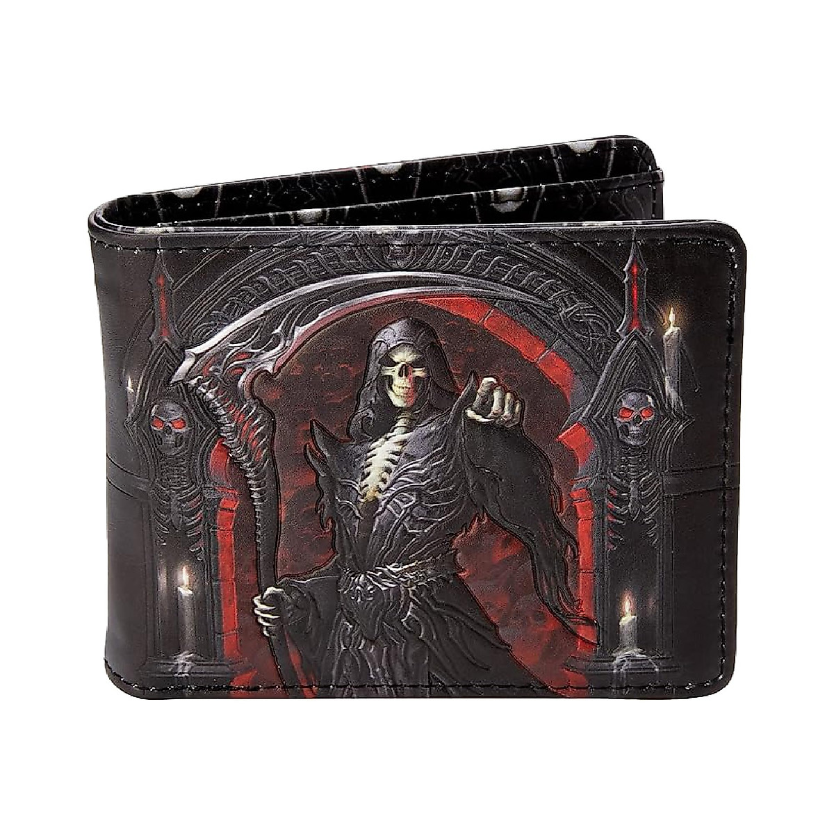 Nemesis Now James Ryman You're Next Grim Reaper Wallet, Gothic Skeleton Design