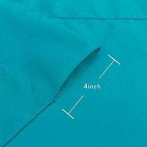 Hiasan Turquoise Backdrop Curtains for Parties, Polyester Photography Backdrop Drapes for Family Gatherings, Wedding Decorations, 5ftx10ft, Set of 2 Panels