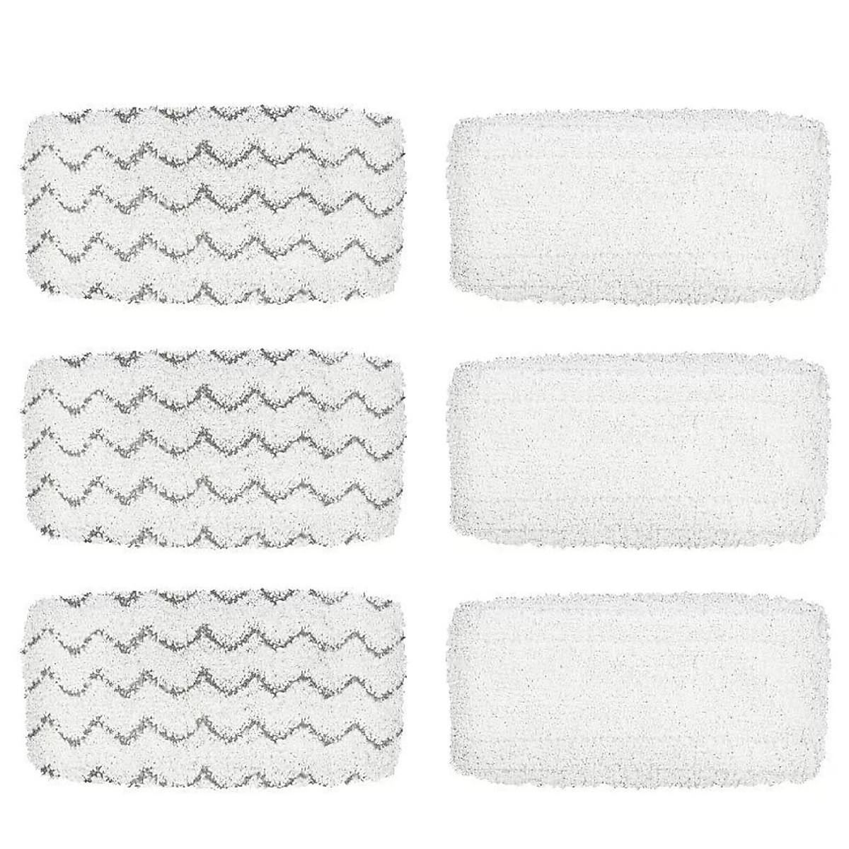 BettaWell Steam Mop Refill Pads Compatible with Bissell 1252 1606670 1543 1652 1132M 1530 11326 Symphony Hard Floor Vacuum Steam Cleaner Series (Pack of 6)